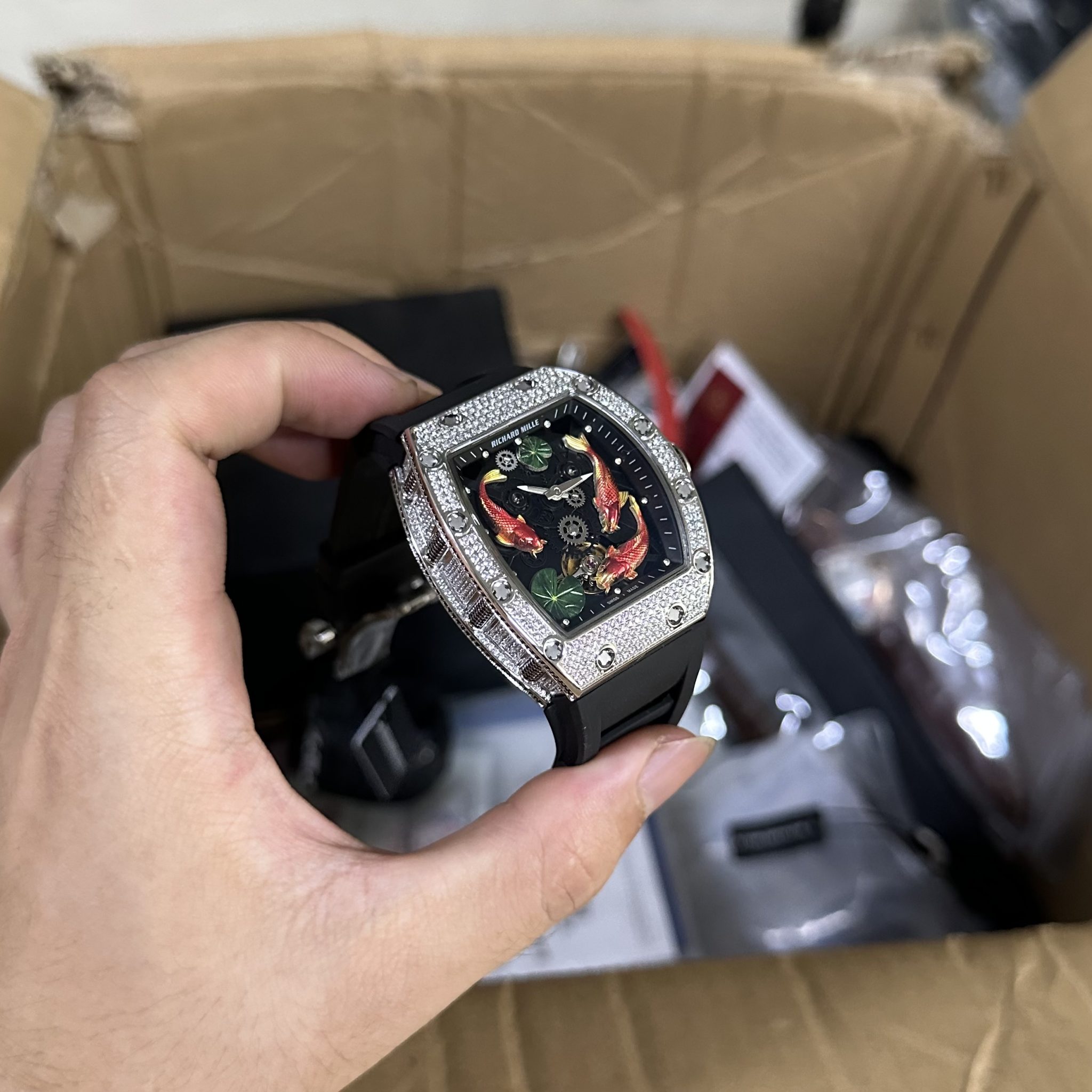 Đồng Hồ Richard Mille Cá Koi Tourbillon Fish - LuxuryTime.VN